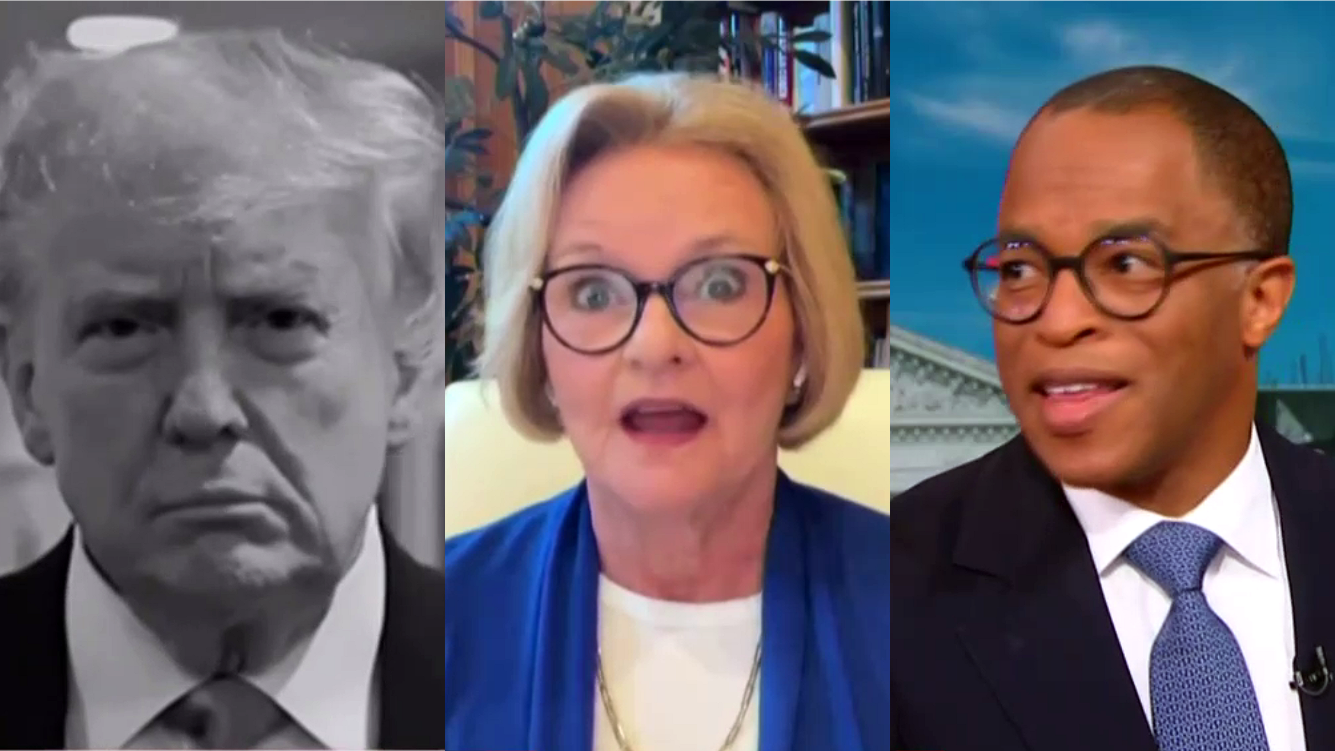 MSNBC Host Cracks Up As Claire McCaskill Roasts Trump Ad