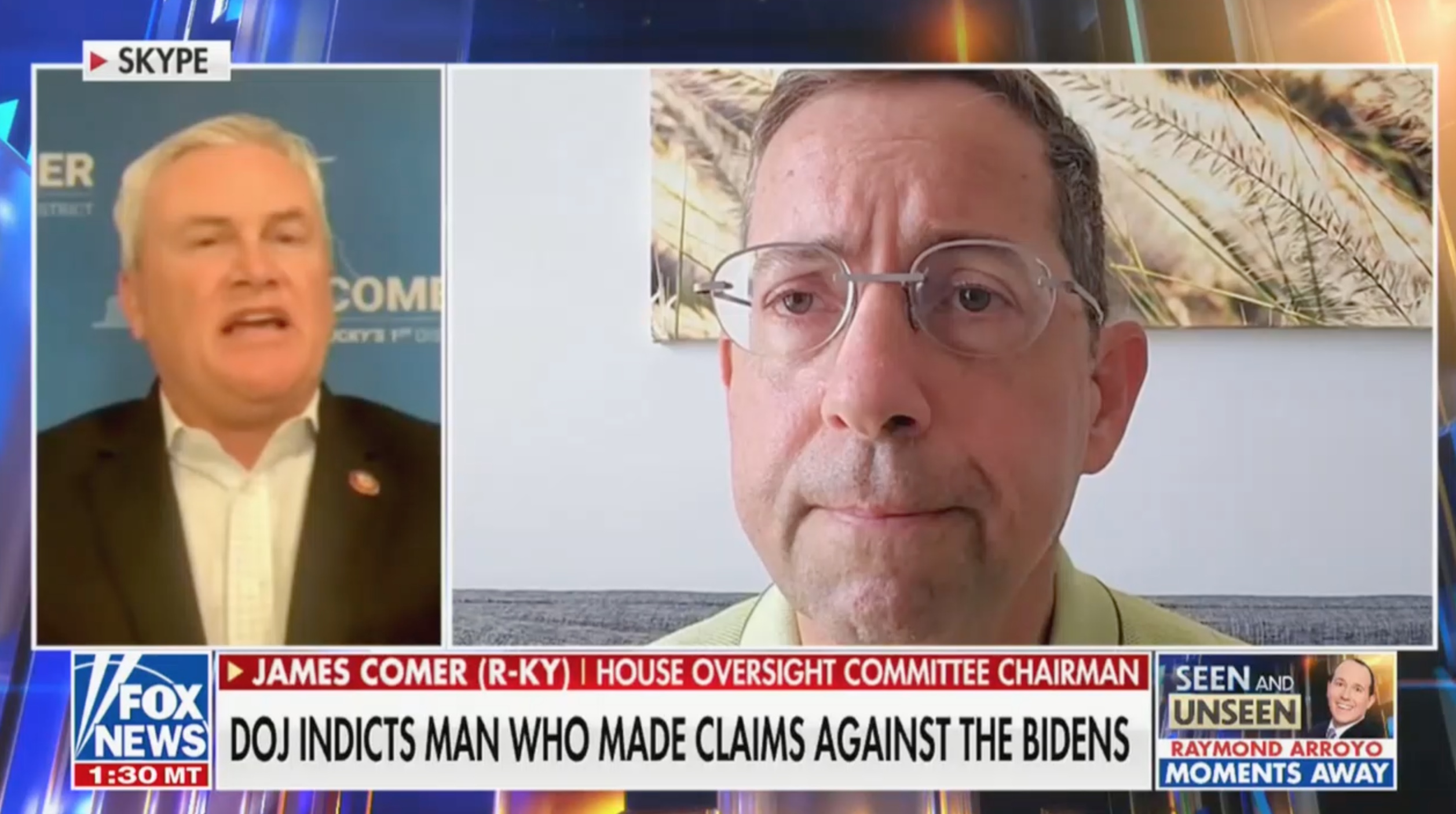 James Comer Reacts to Gal Luft Indictment on Fox News