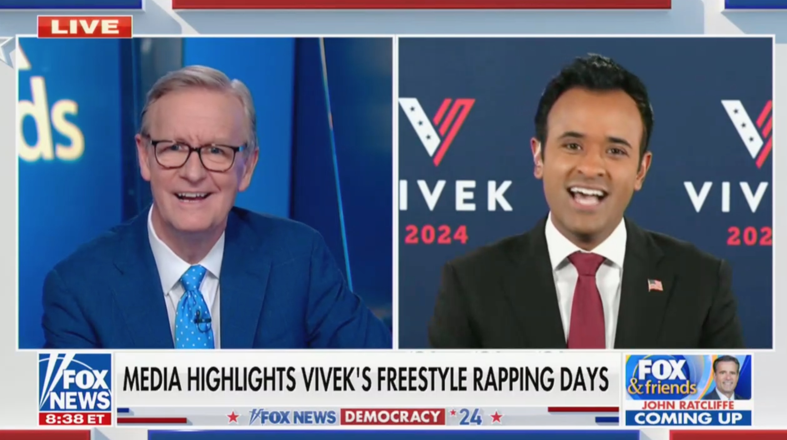 Vivek Ramaswamy Freestyle Raps on Fox & Friends