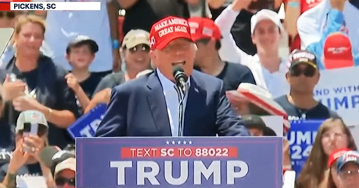 Trump Speaks Out Against Imaginary Attack on Rally Town's Name