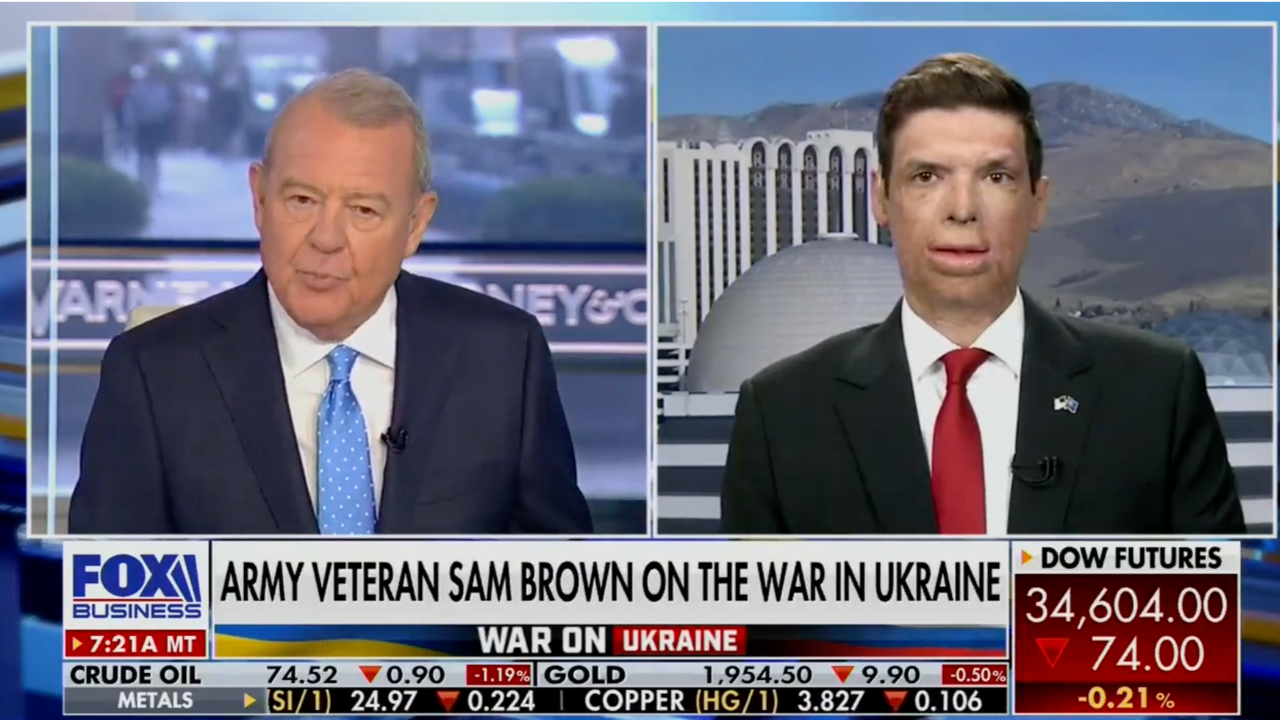 Senate Candidate Sam Brown Dodges Question on Ukraine