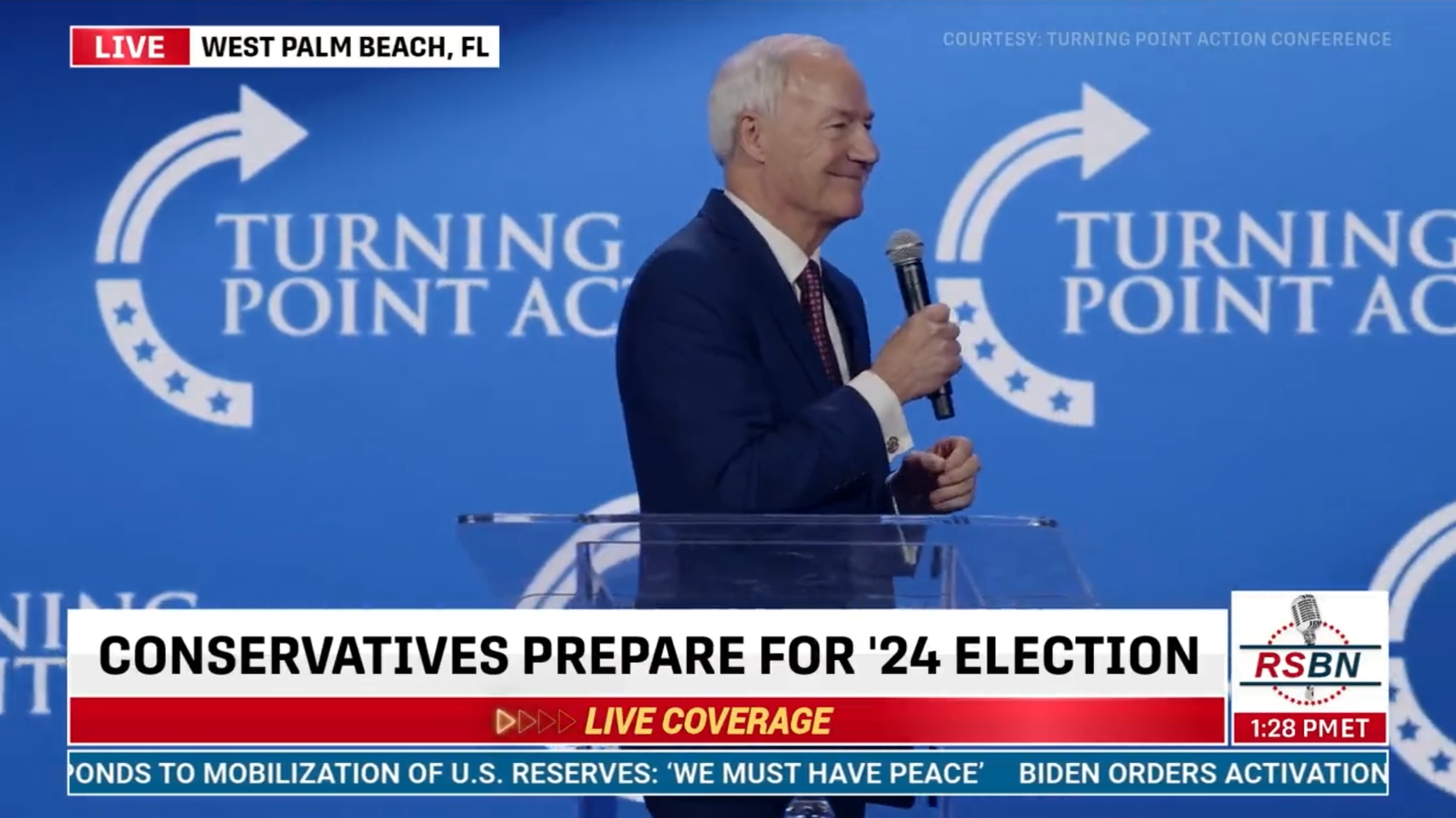 Asa Hutchinson Booed On Stage At Turning Point Conference