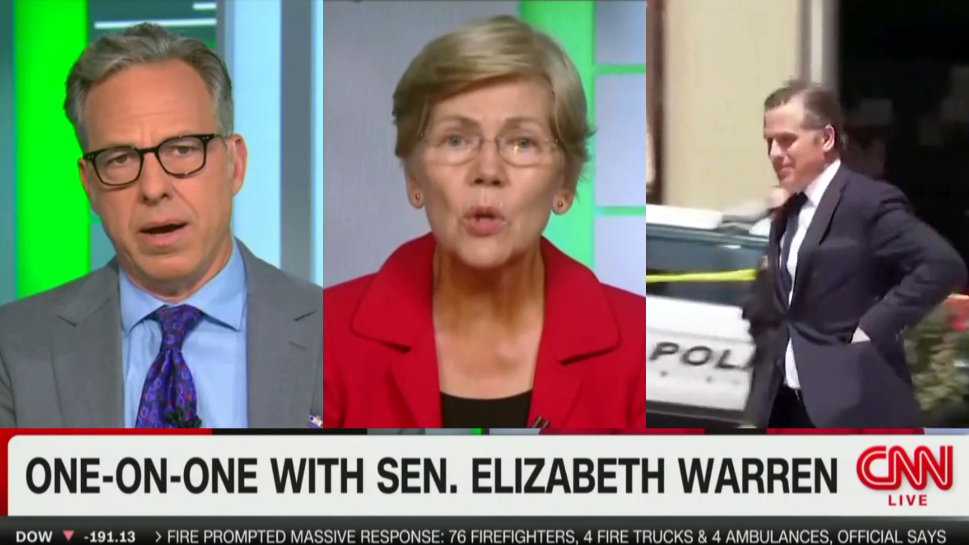 CNN's Jake Tapper Asks Warren About Money Hunter Biden Made