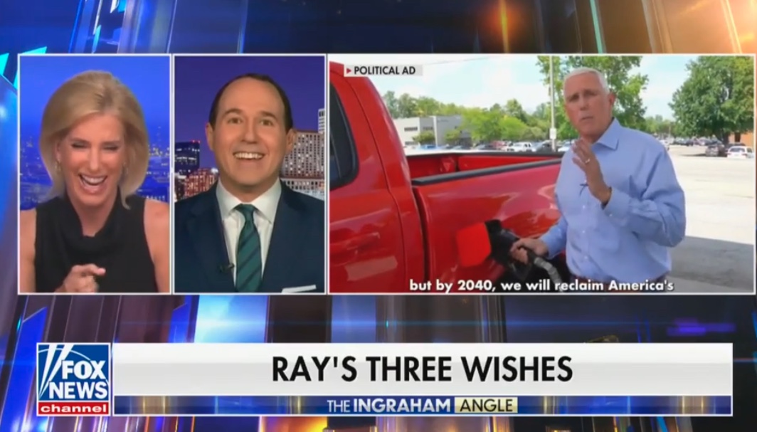 Laura Ingraham Roast Mike Pence Over Fake Gas Pumping Video
