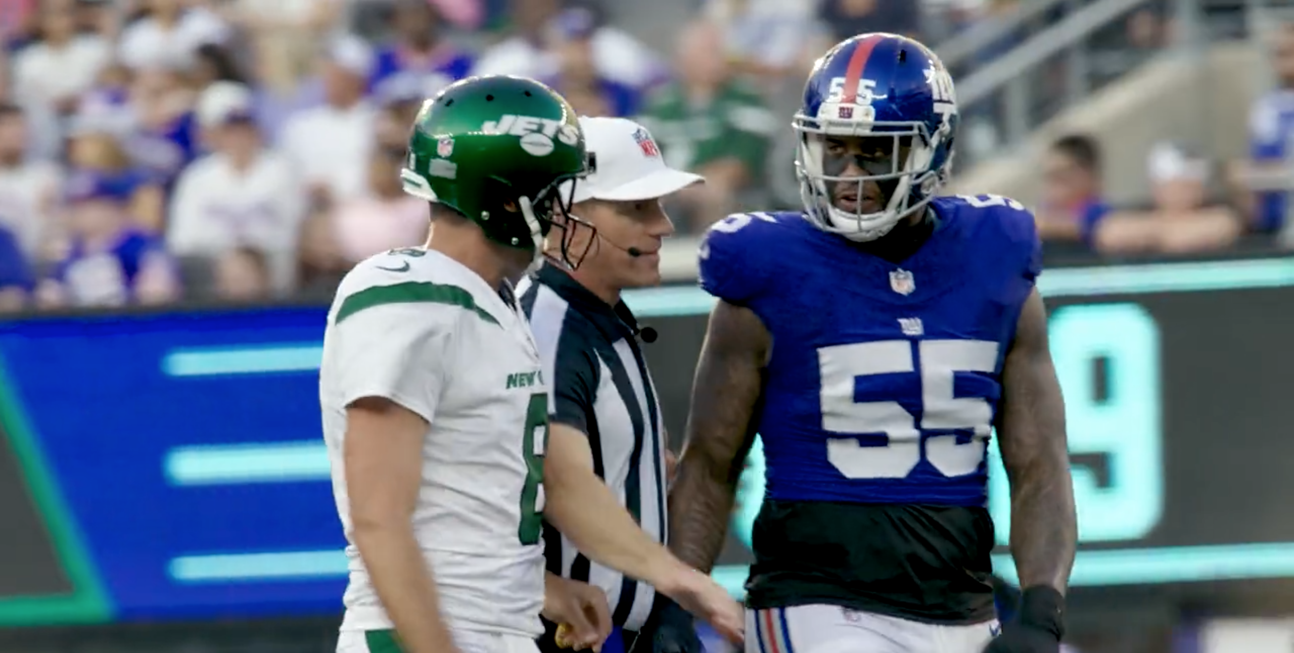 Aaron Rodgers Get Into it With Giants Player on Hard Knocks