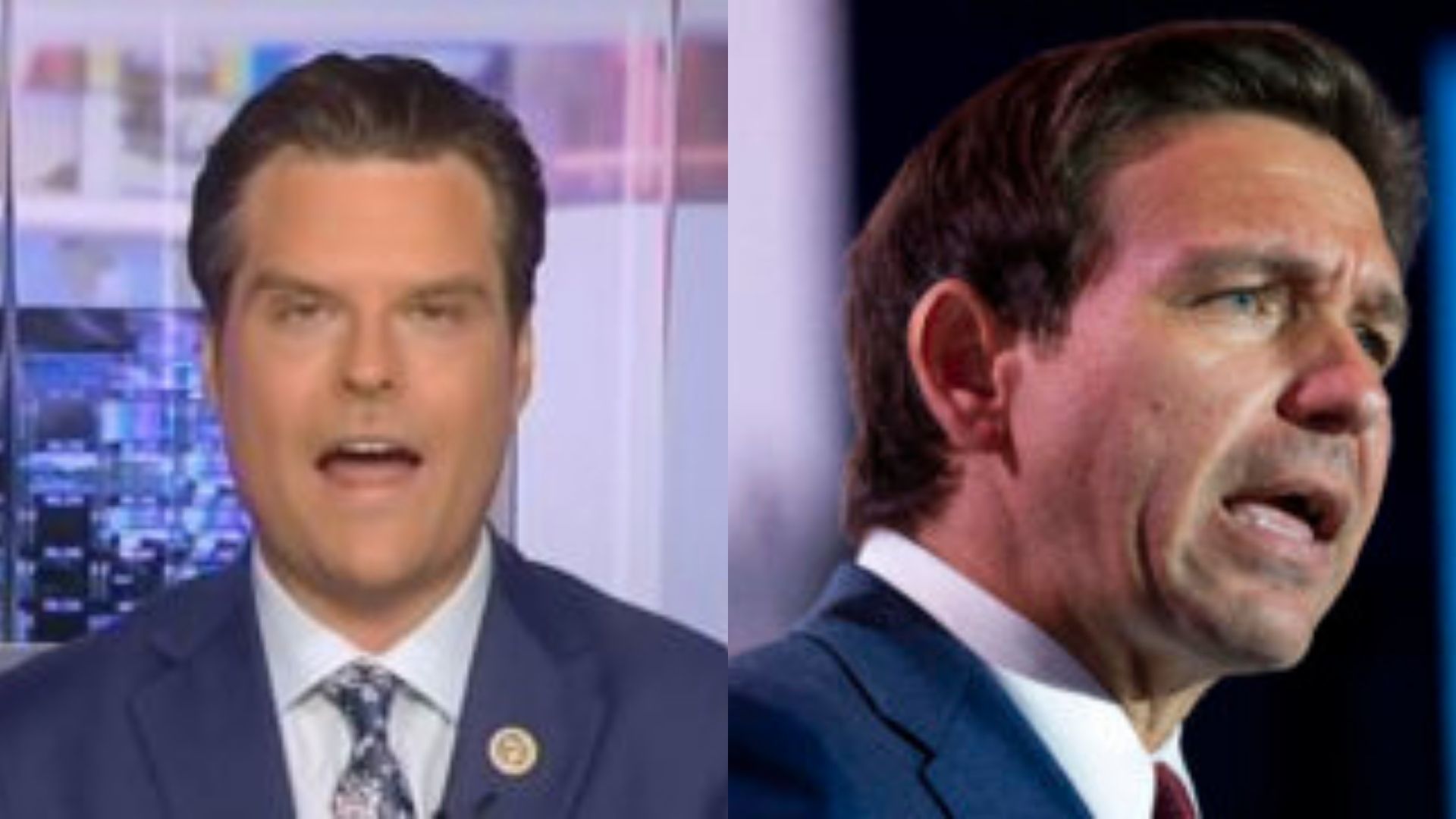 Matt Gaetz Calls DeSantis 'Thirsty' Over Kamala Harris Fight