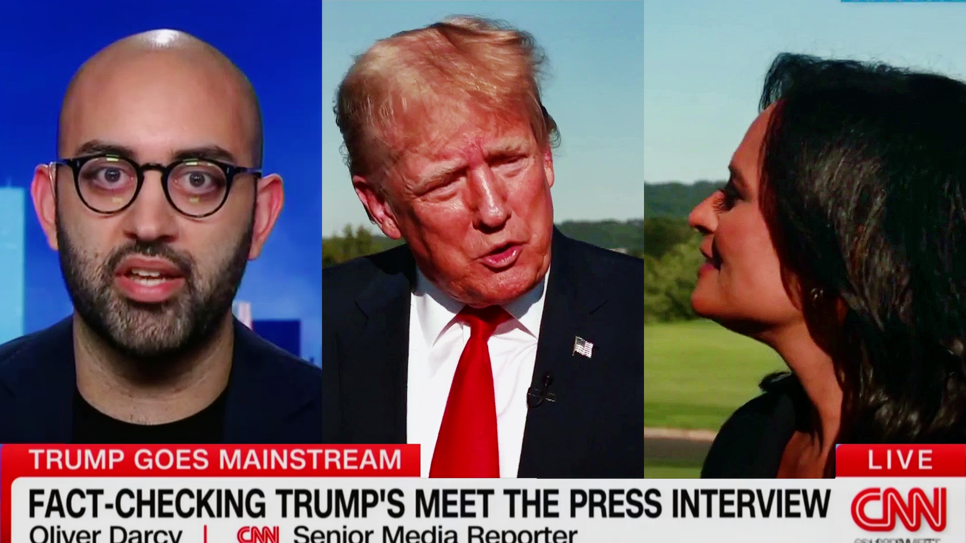 CNN's Oliver Darcy Rips Kristen Welker Trump Interview