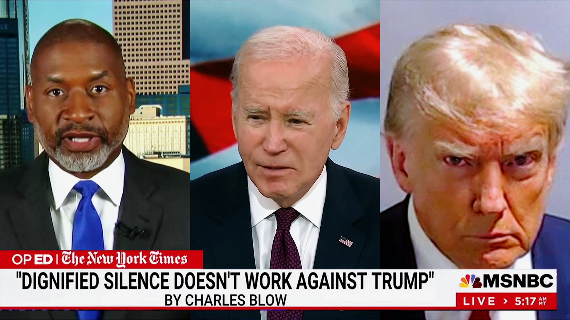 Charles Blow: 'INSANE' Biden Can't Hit Trump On 91 Felonies