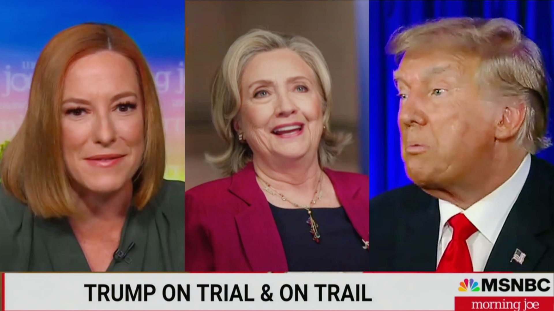 MSNBCs Jen Psaki Asks Hillary Clinton on Trump Self-Pardon