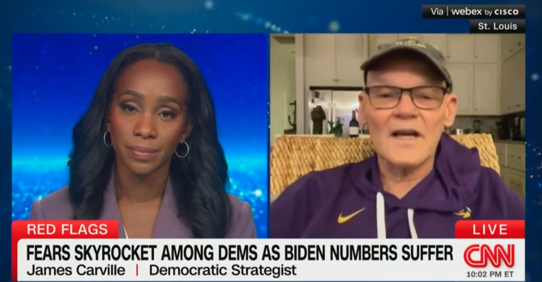 Democratic Strategist James Carville Doesn't Sugarcoat 'Alarming' Biden ...