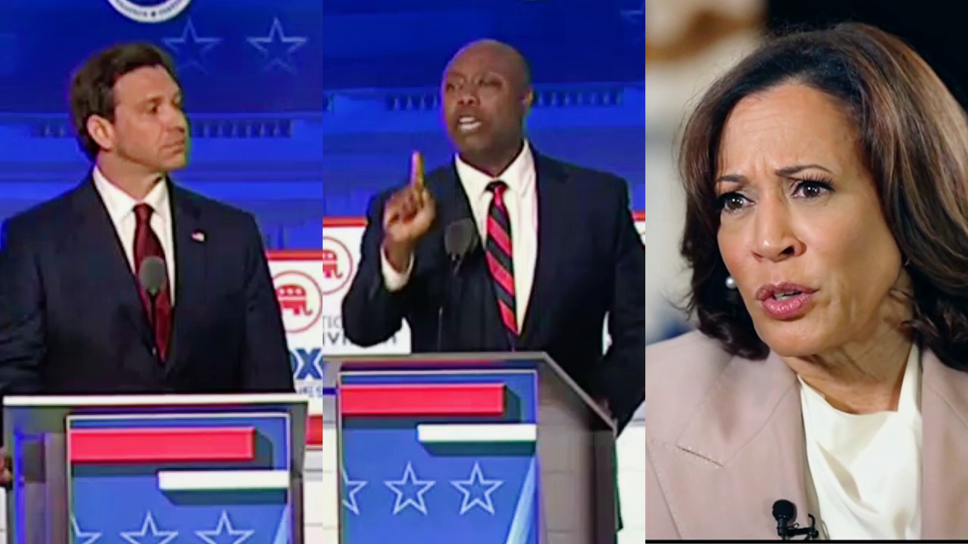 Tim Scott WTF Moment On Slavery Education at Debate