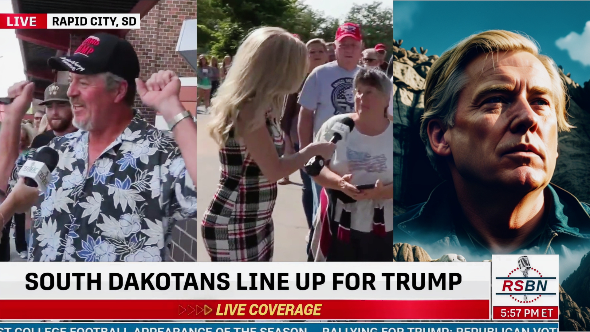 Trump Fans at Rally Say They Vote For Him 'From Prison'