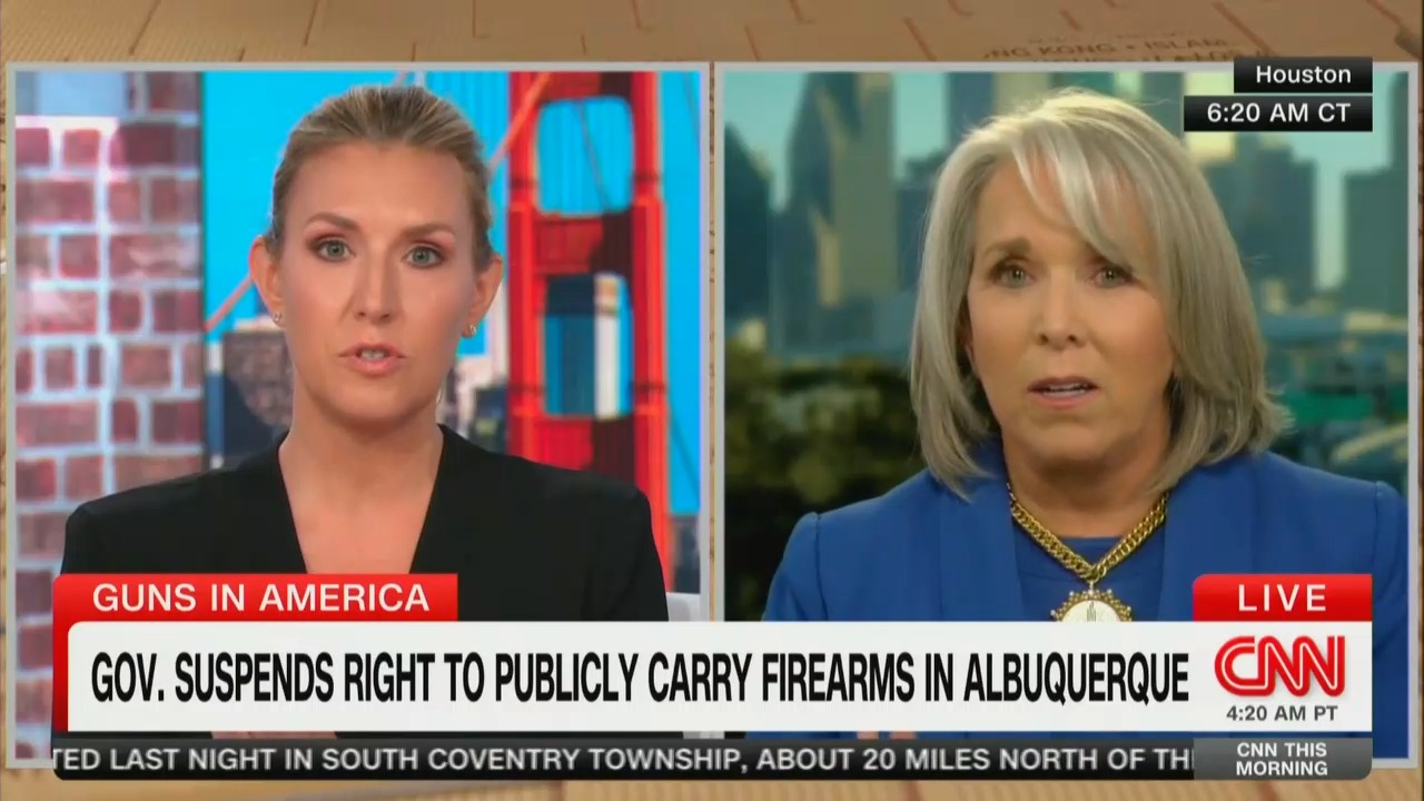 Poppy Harlow Grills NM Gov. Grisham on Temporary Gun Ban