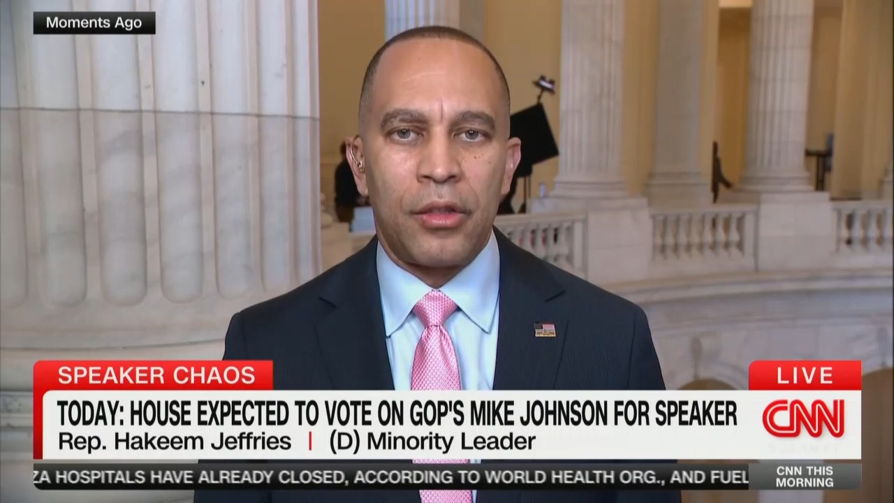 Hakeem Jeffries Labels Mike Johnson A 'Right-Wing Ideologue'