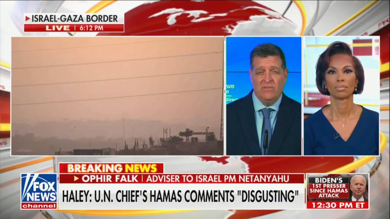 Israel's Ophir Falk Calls On UN Chief To Resign On Fox News
