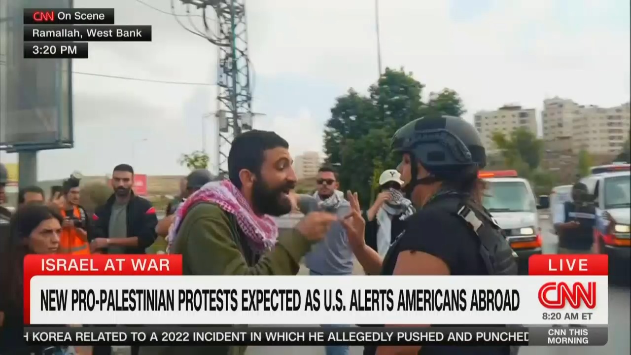 CNN's Sara Sidner Screamed at By Palestinian in West Bank
