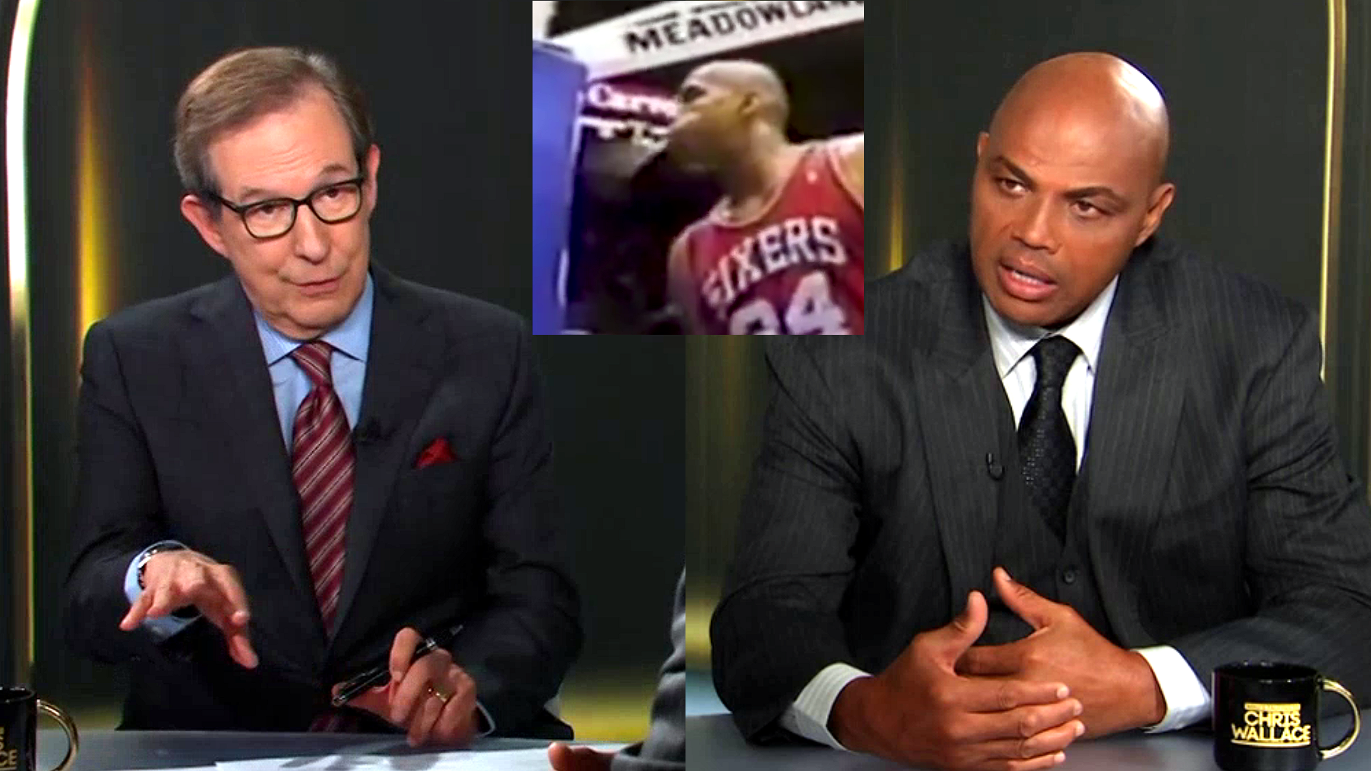 Chris Wallace Asks Charles Barkley About Spitting On Girl