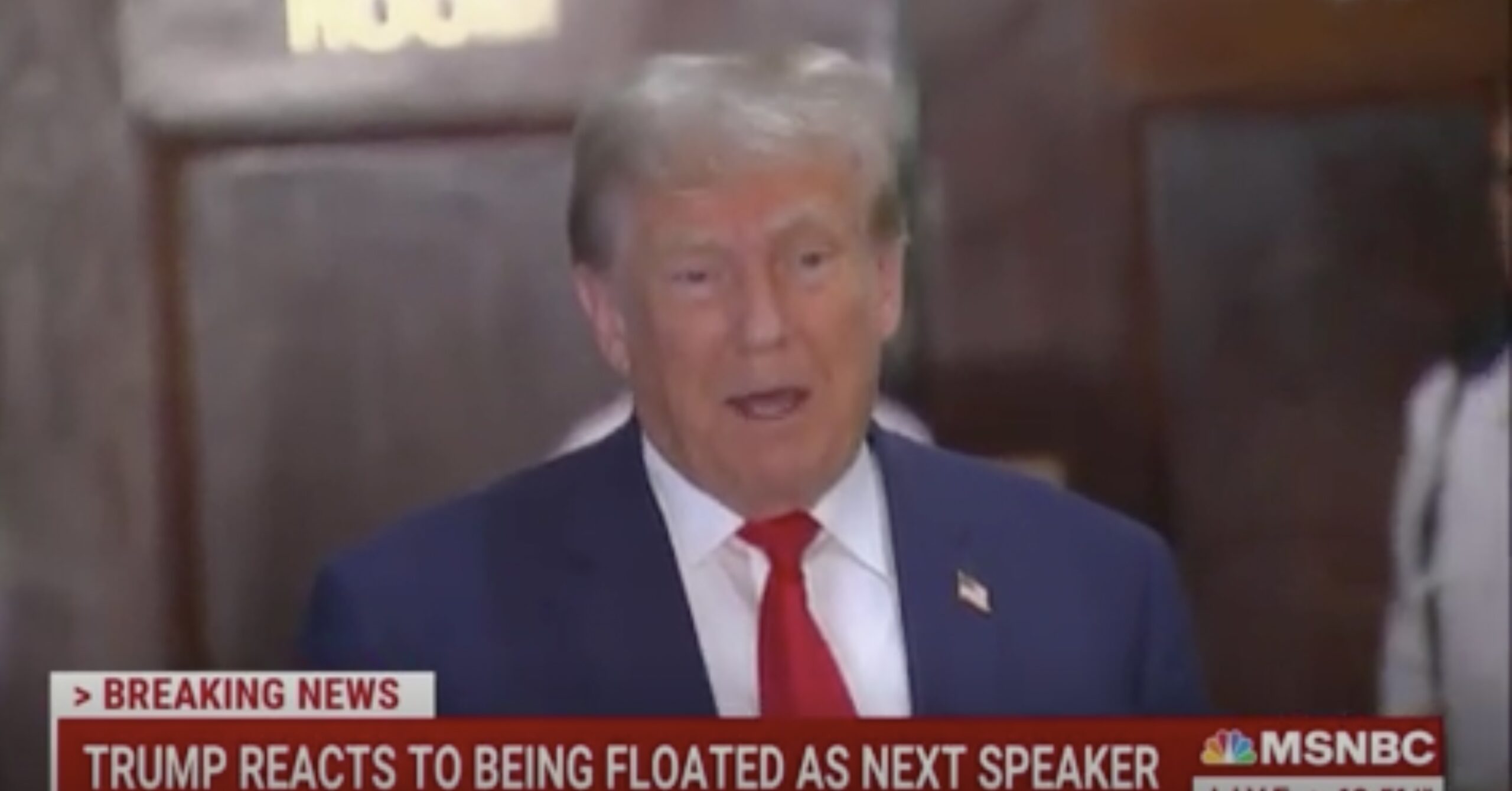 Trump Confronted Outside Court About Becoming House Speaker