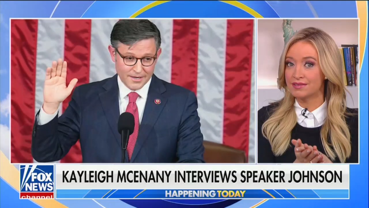 Kayleigh McEnany Fawns Over Kind Humble Speaker Mike Johnson