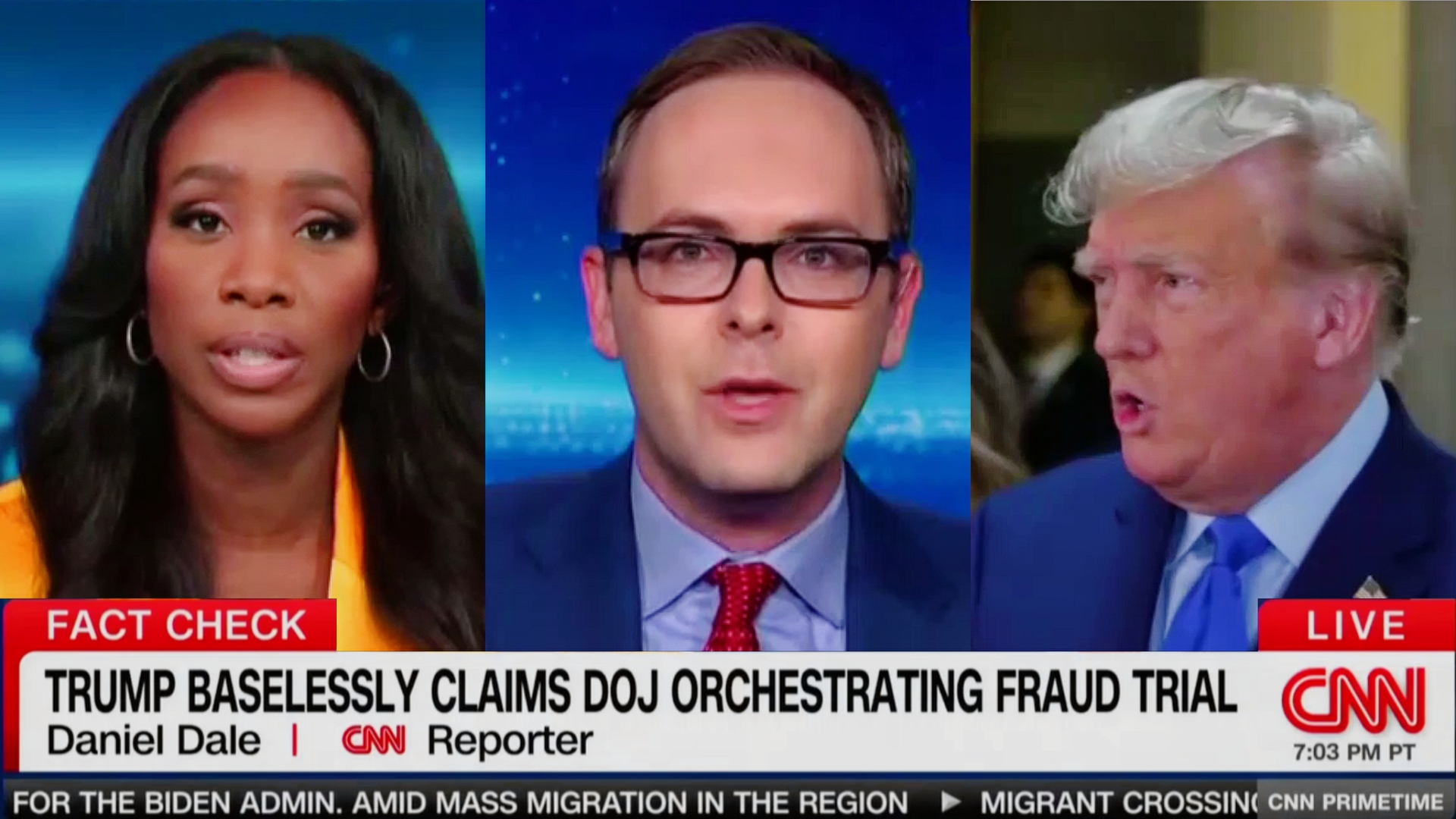 CNNs Daniel Dale Knocks Down Trump's Fraud Courtroom Rant