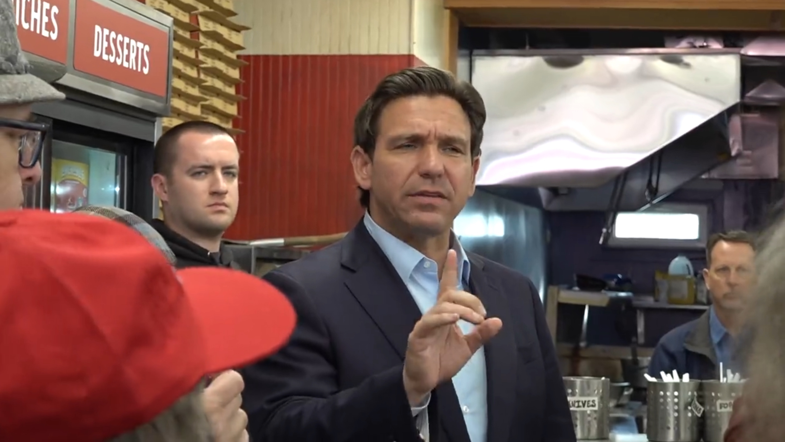 Ron DeSantis Argues With Man Over Israel & Hamas Conflict