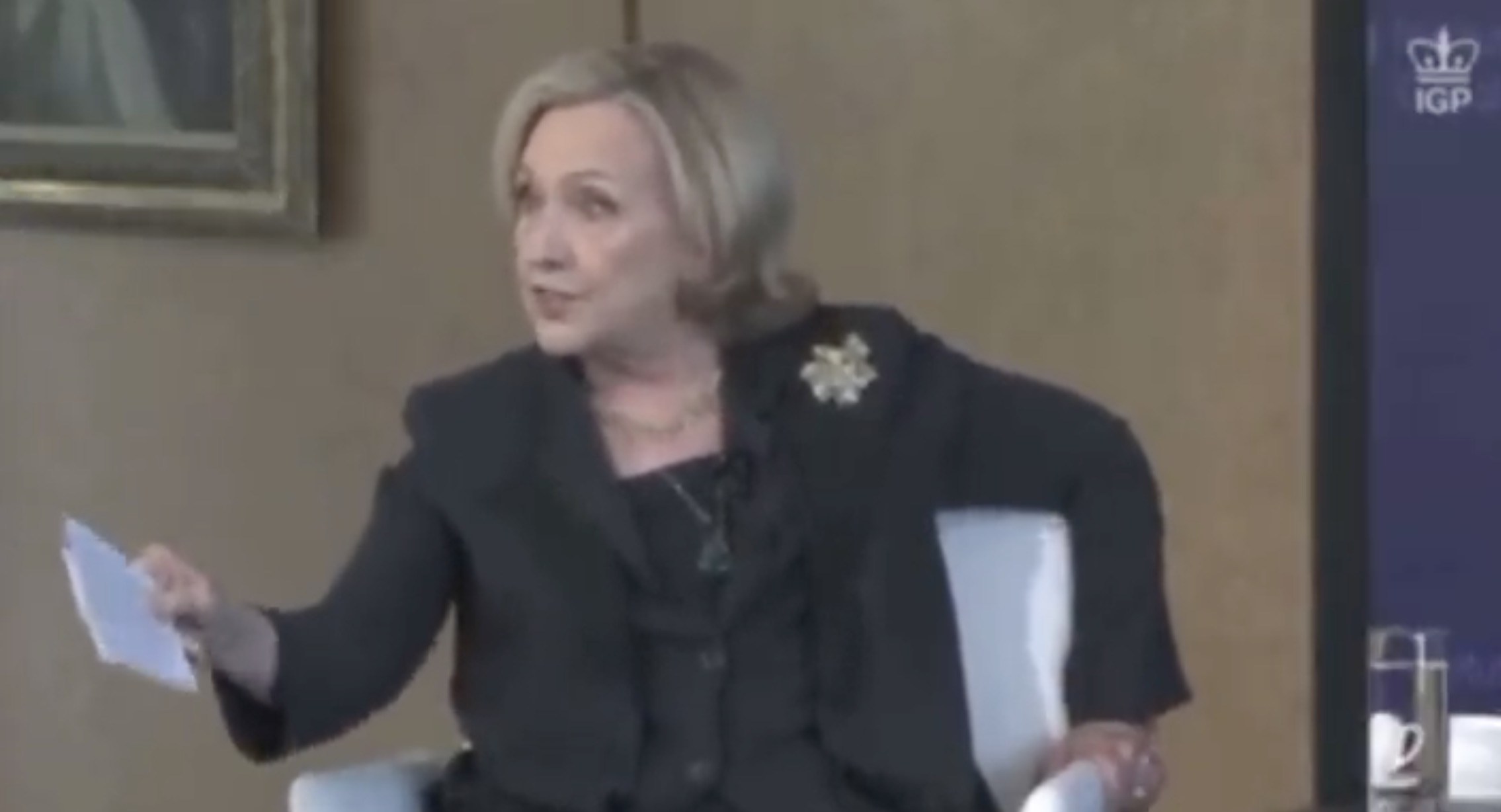 Hillary Clinton and Heckler Fight Over Biden Aid to Israel