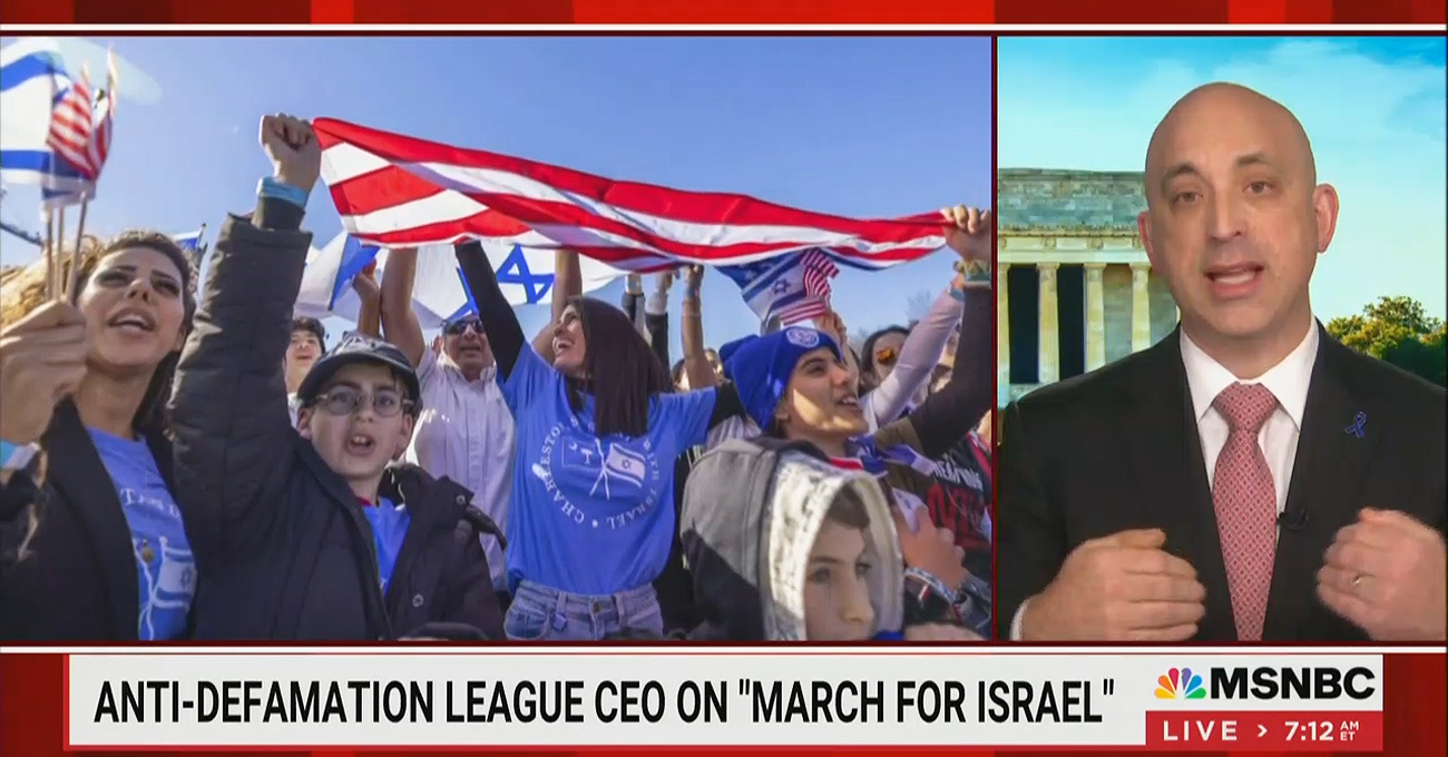 ADL CEO Praises March for Israel Bringing MAGA and Progressives Together