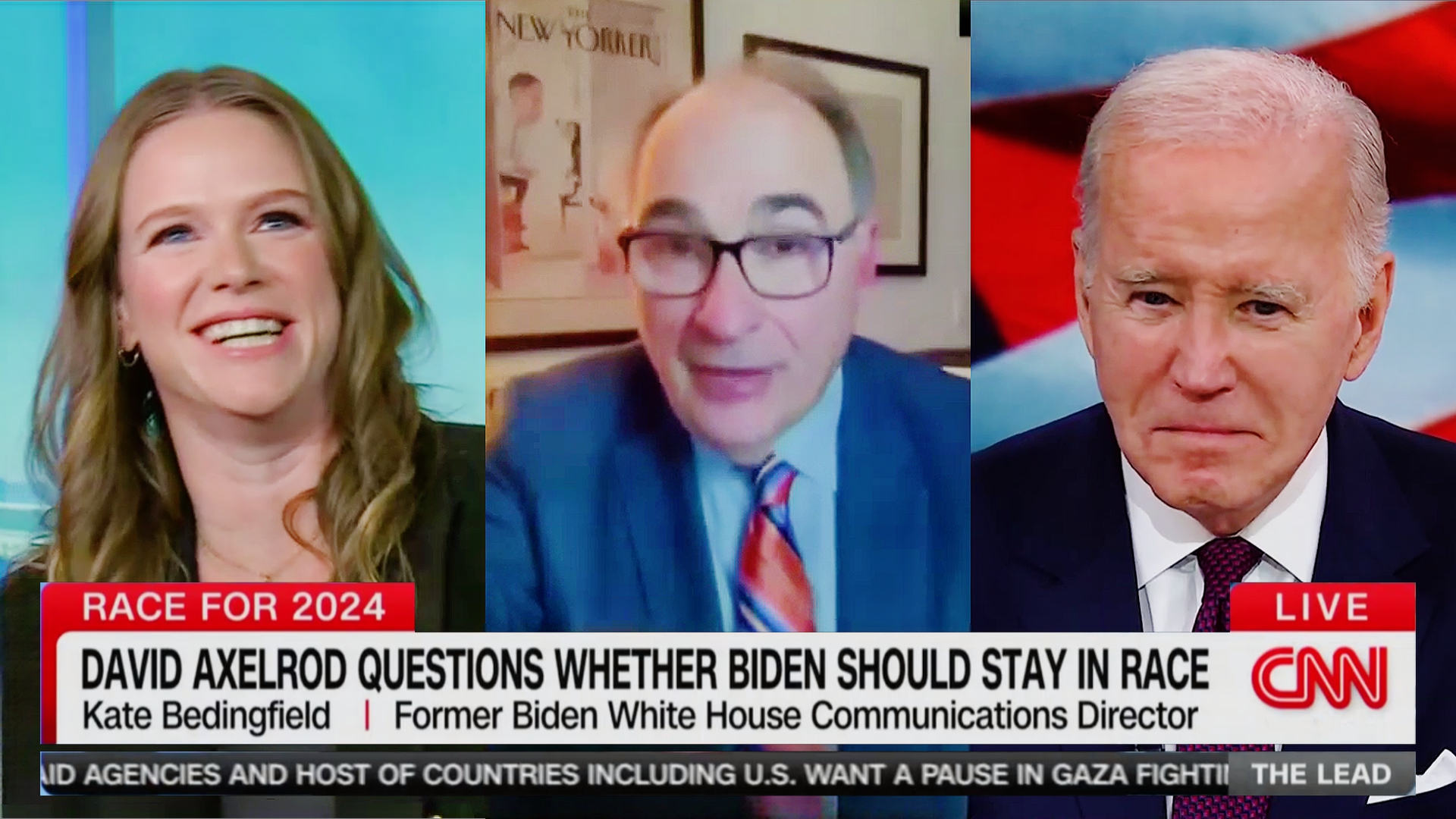 Bedingfield Roasts CNN's Axelrod For Floating Biden Drop-Out
