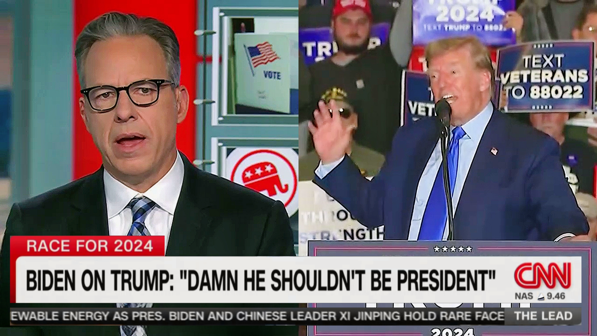 CNN's Tapper: Trump Nazi-Like Speech Introduced 'Violence'