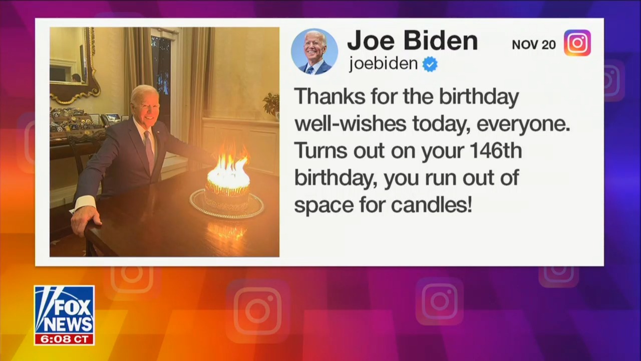 Fox & Friends NOT Amused by Biden's 146th Birthday Joke