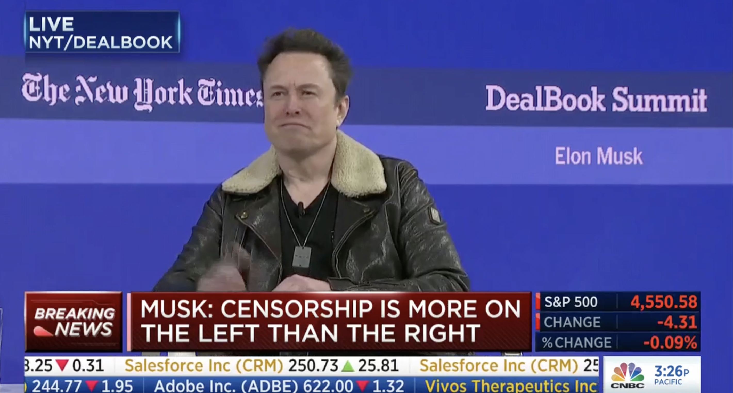 Sorkin Grills Elon Musk For 'Throttling' The New York Times