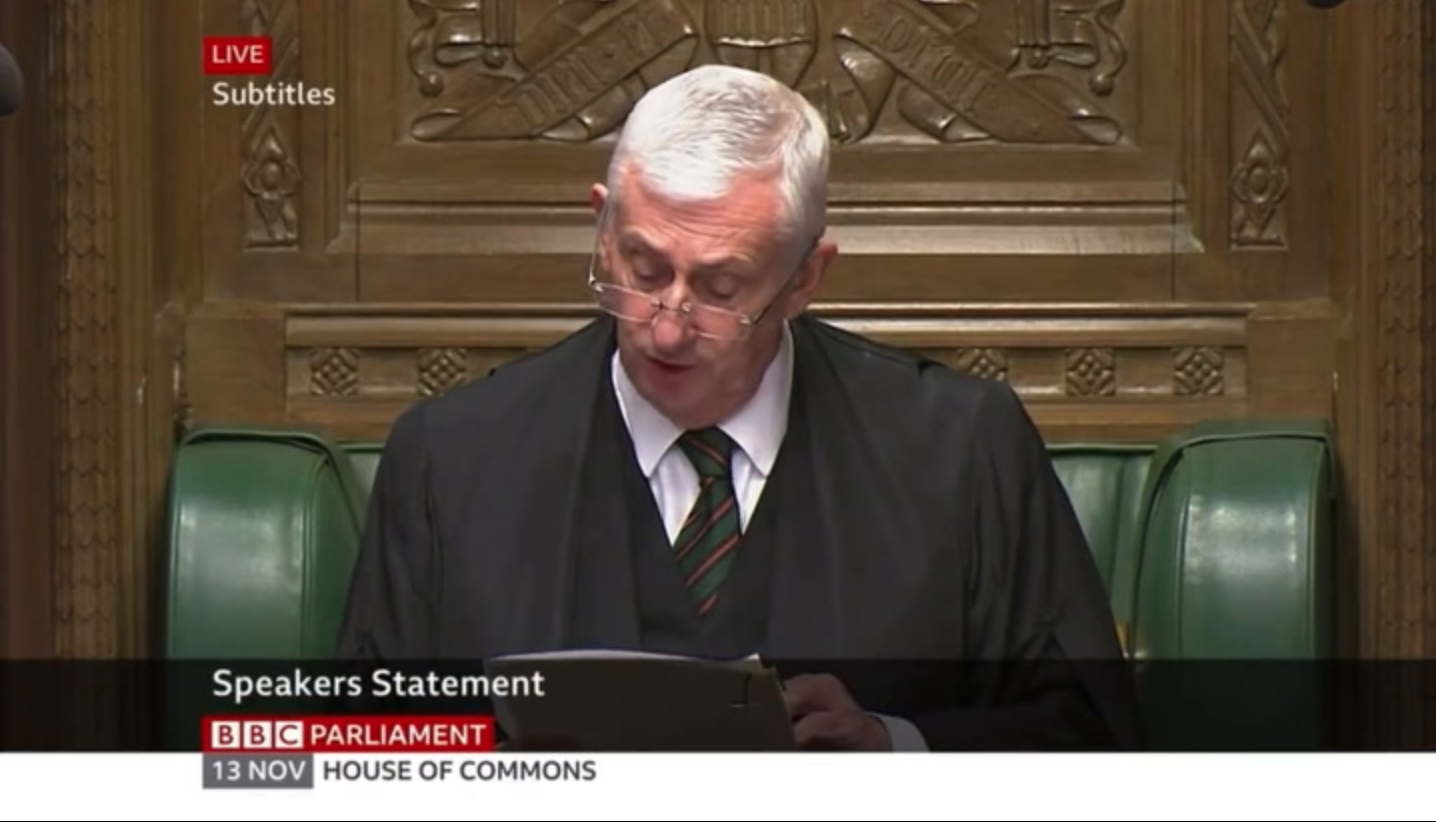 Commons Speaker Queries Oversight For Unelected Foreign Secretary David ...