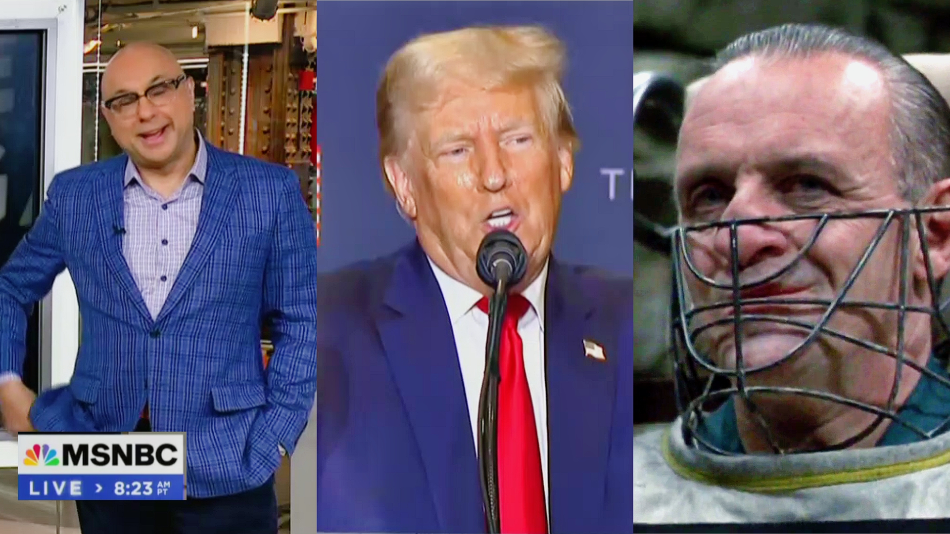 MSNBC Host Cracks Up Studio on Trump Hannibal Lecter Gaffe