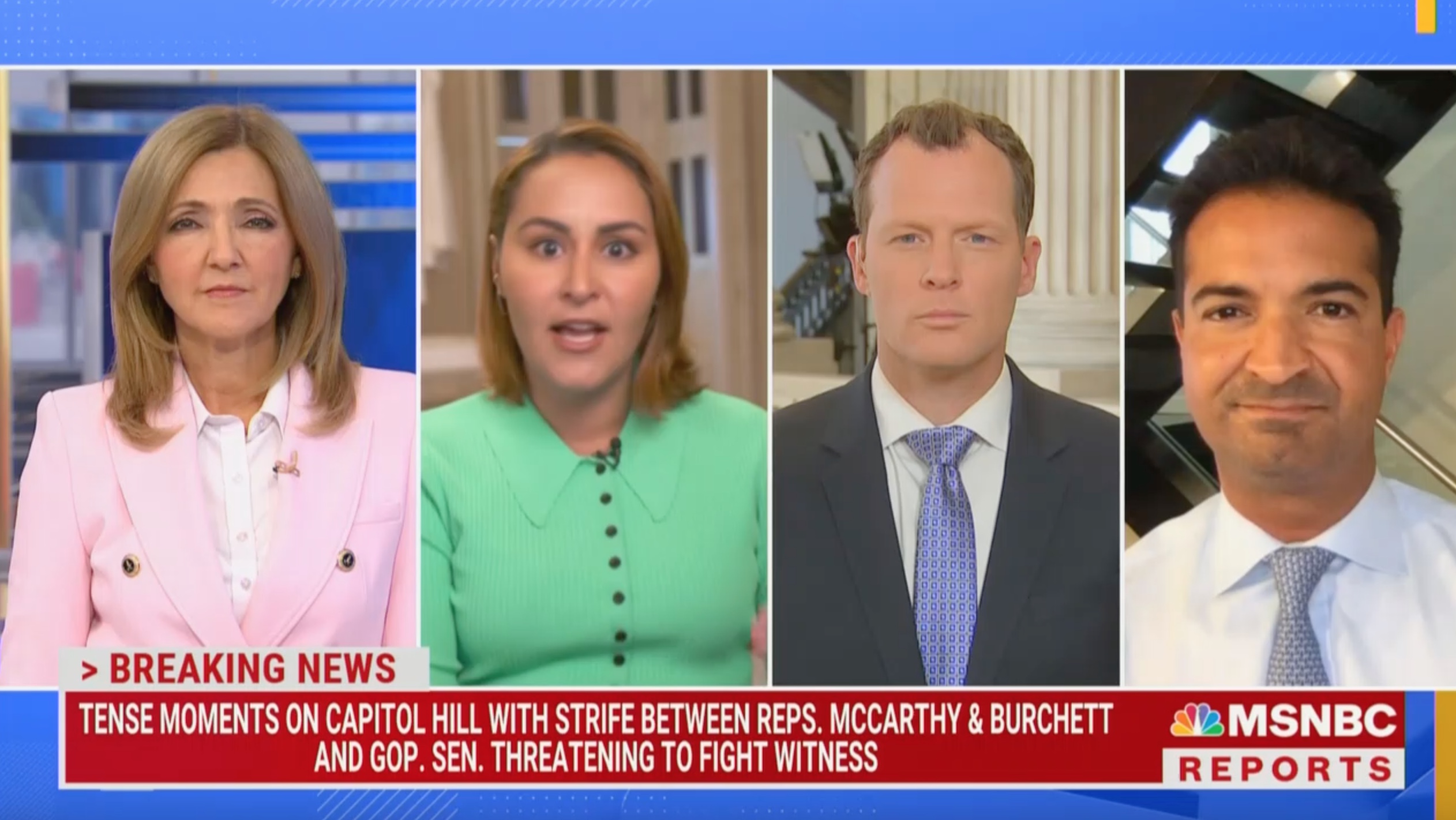 MSNBC Panel Reacts to Fights Breaking Out Acrss Congress