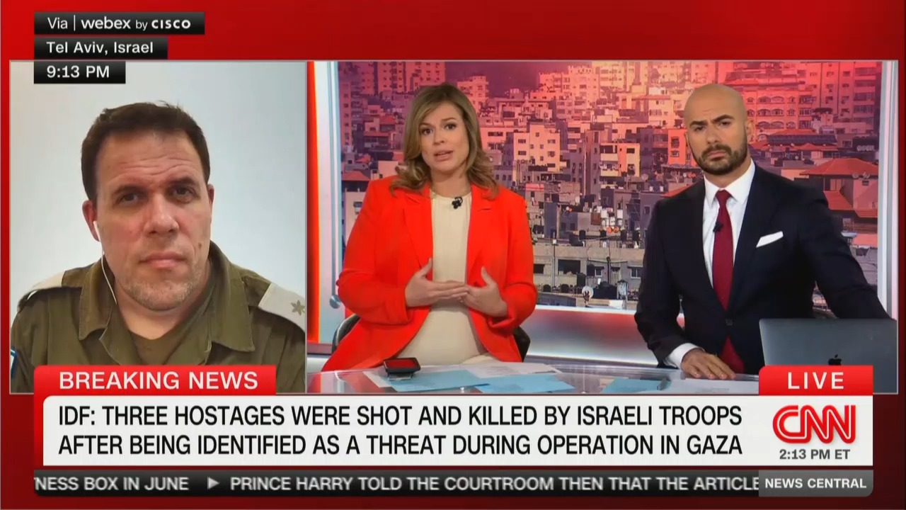 IDF Spox Accuses CNN Anchor of Being 'Imprecise' on Biden