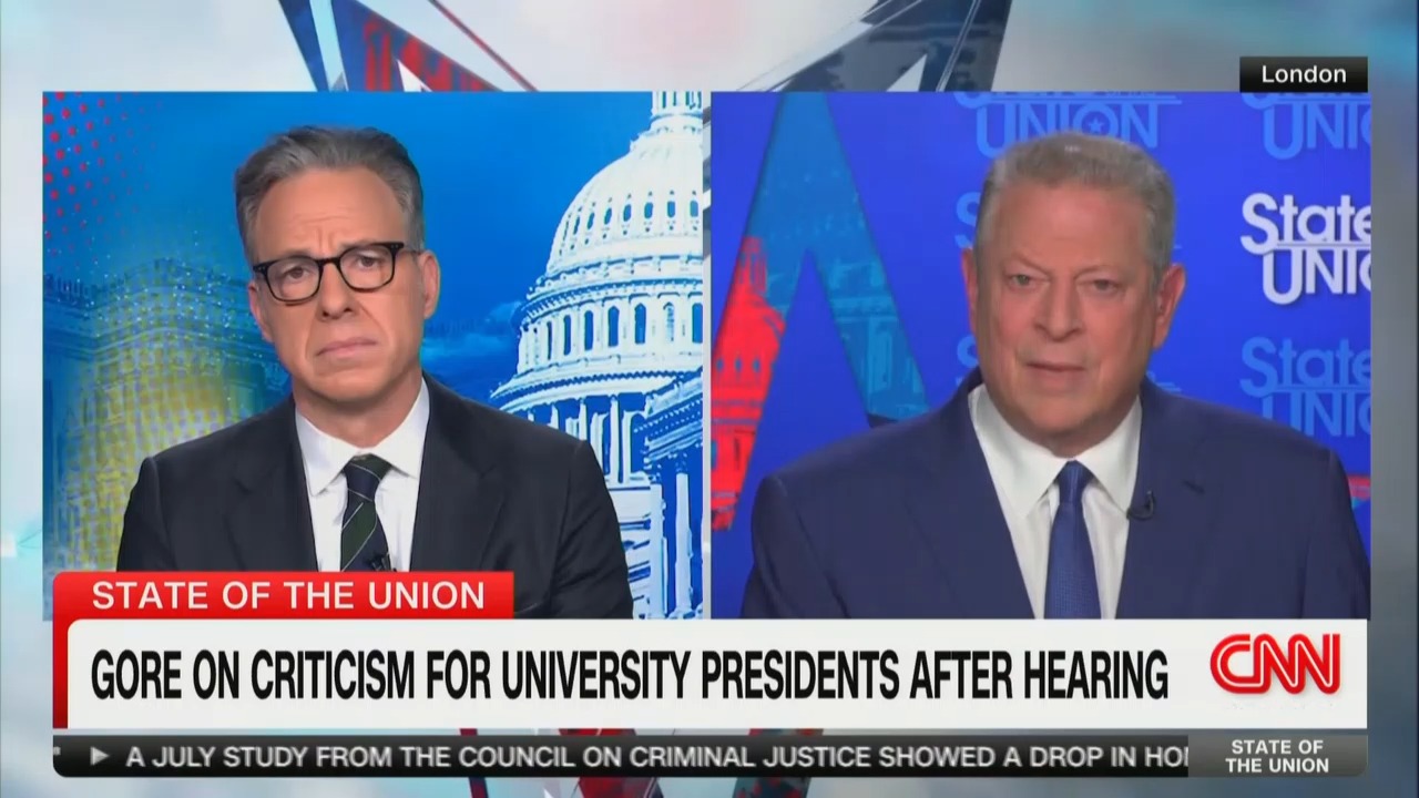 Al Gore Rips Harvard President For Anti-Semitism Testimony