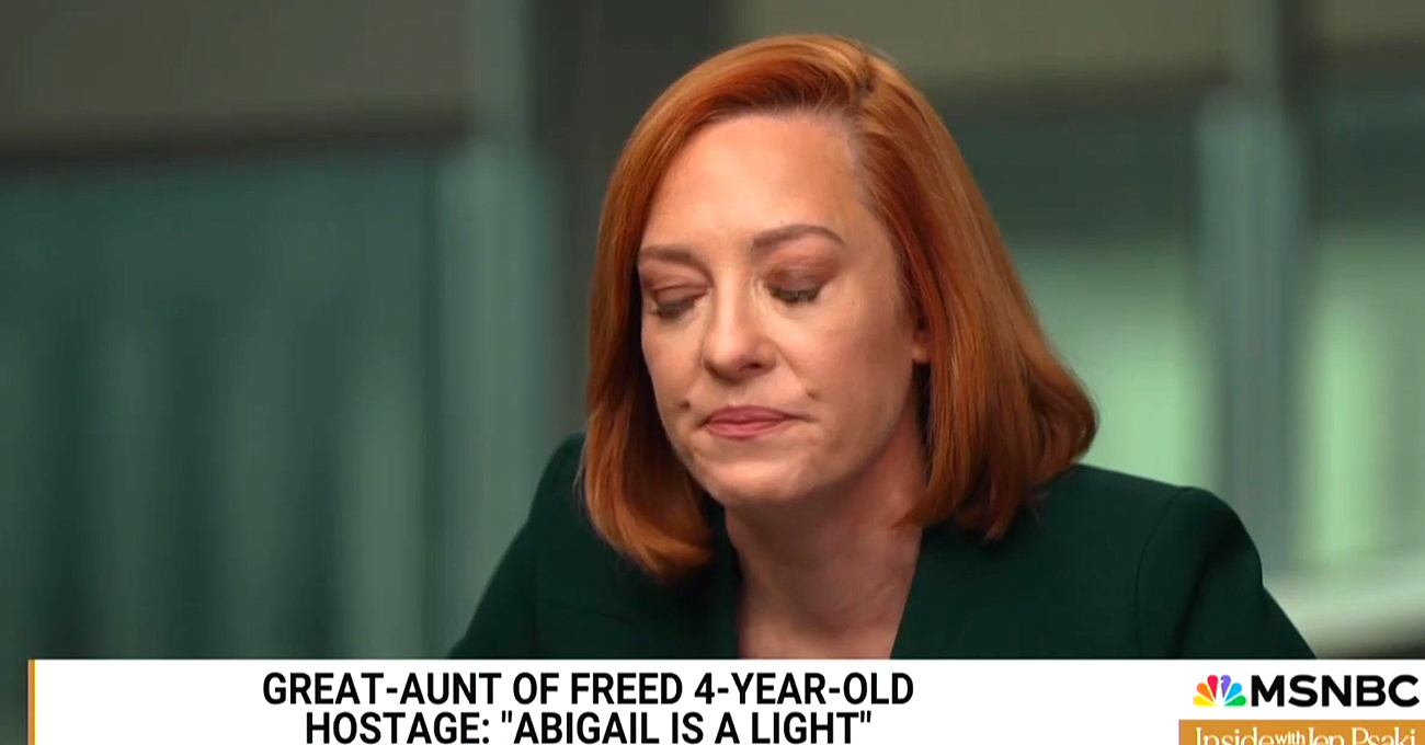 Jen Psaki Breaks Down In Powerful Segment With Families Of Hostages ...
