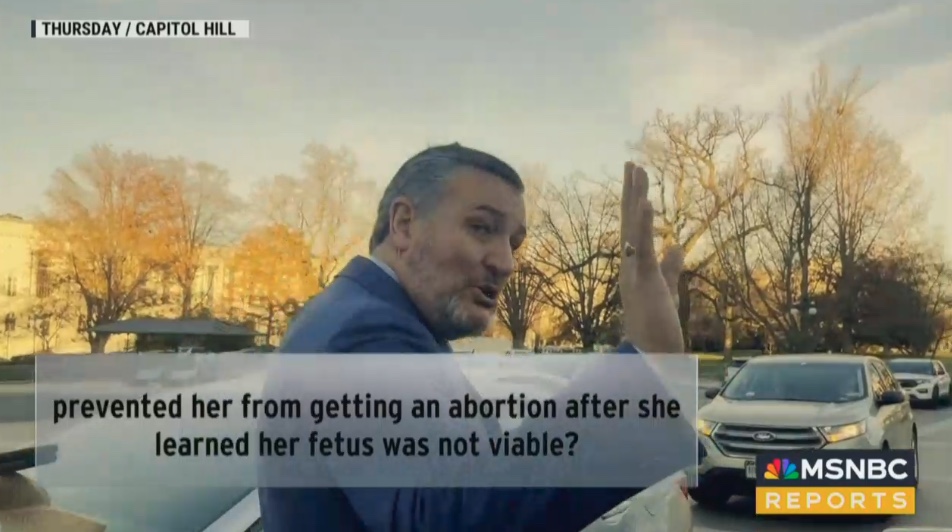 Ted Cruz Keeps Fleeing Reporter Whose Abortion Question He Refuses to ...