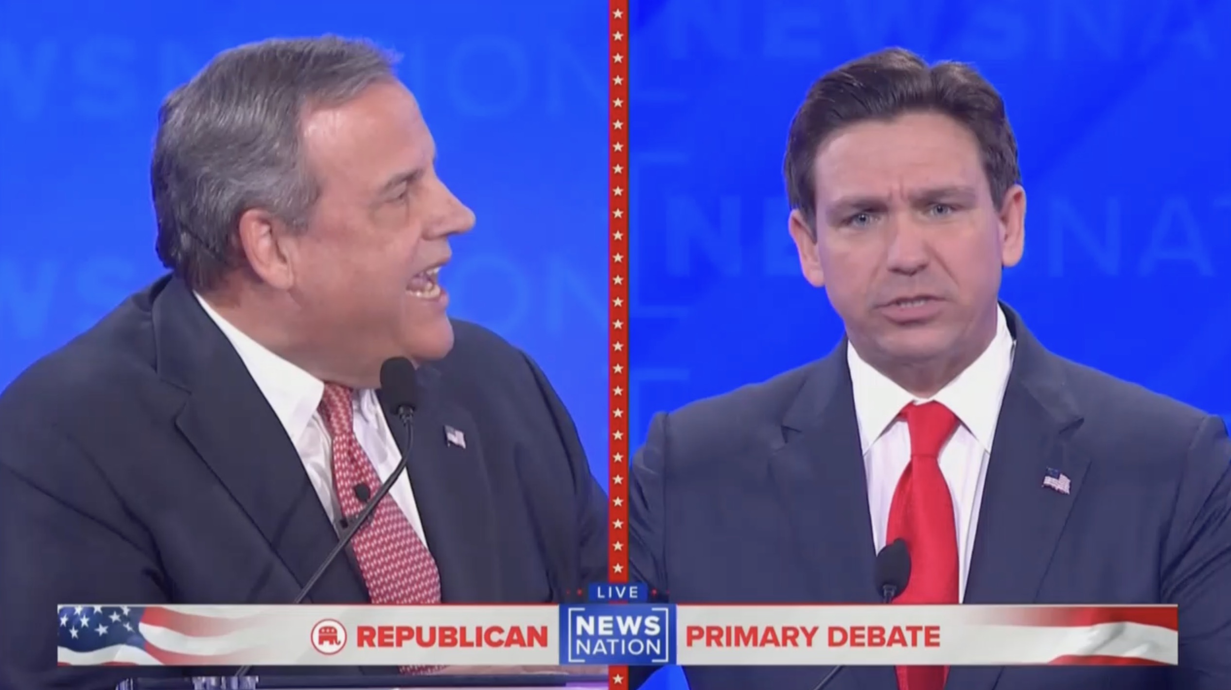 Chris Christie, Ron DeSantis Spar Over Trump's Fitness