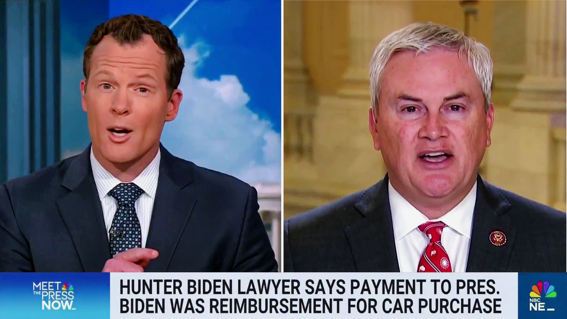 NBCs Nobles Batters Comer On Biden Car Loan In Epic Grilling