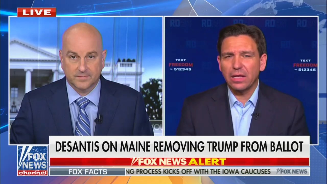 Ron DeSantis Attacks Shenna Bellows For Banning Trump