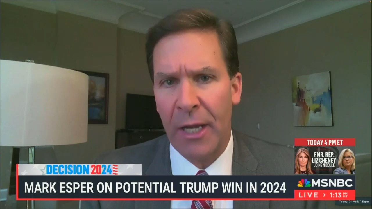 Mark Esper on Why Trump Returning to Office is a Danger