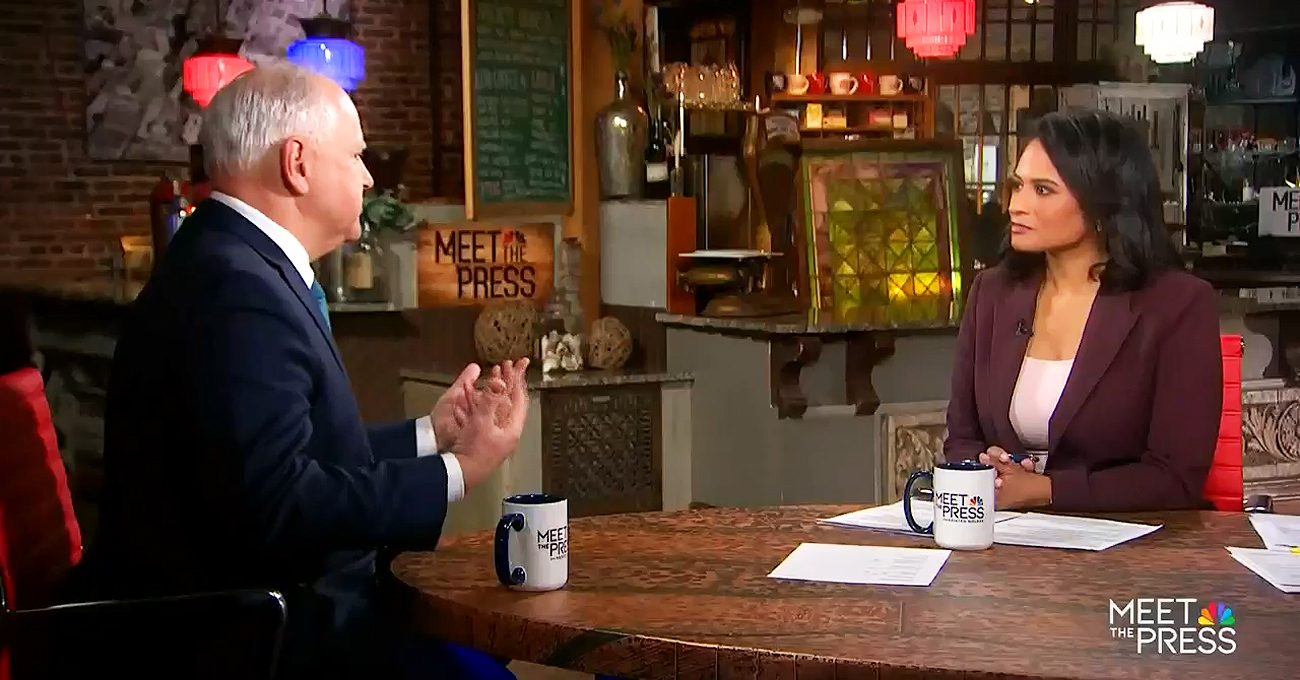 Dem Gov Bill Walz Says His Mom (88) Still Drives So Biden's Age Is No ...