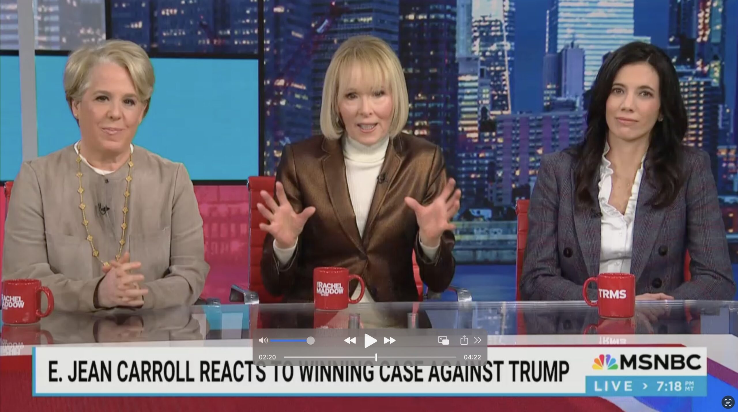 E. Jean Carroll Tells Maddow That Trump ‘Is Like a Walrus Snorting and ...