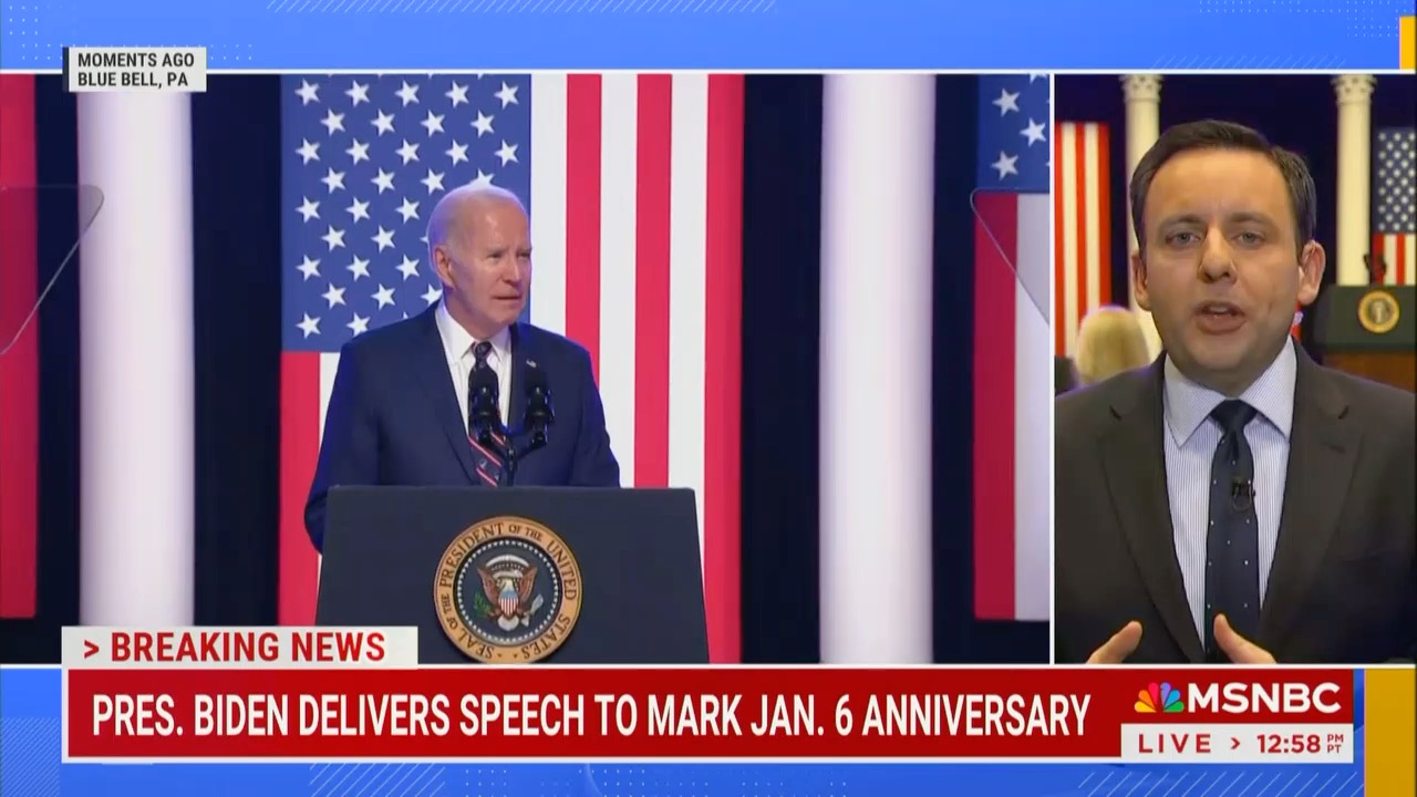 Biden Repeatedly Says Trump’s Name in Valley Forge Speech