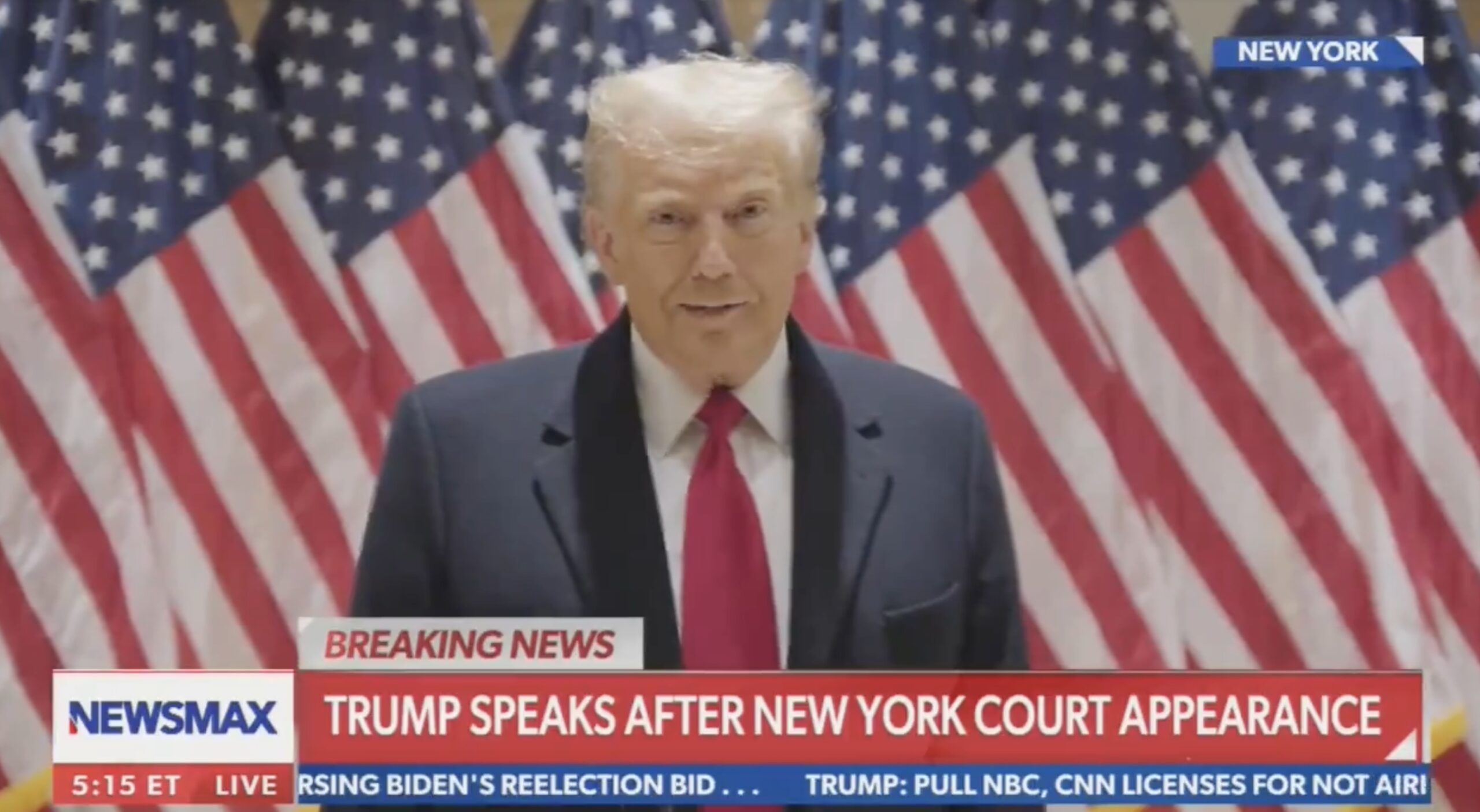 Trump Savages Judge Kaplan After Emerging from Courtroom