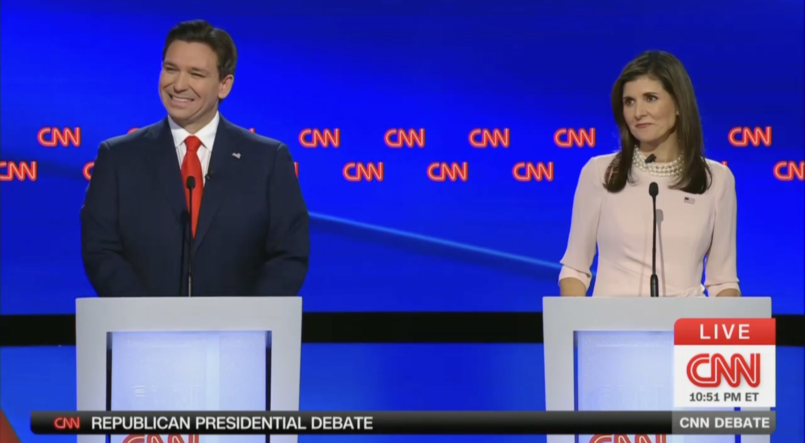 CNN Moderators Force DeSantis and Haley to Say Nice Things About Each Other