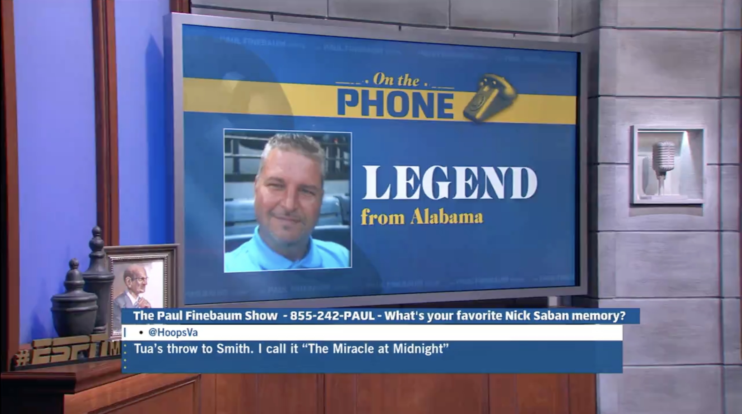 Alabama Fan Loses It on ESPN Radio Over Nick Saban Retiring