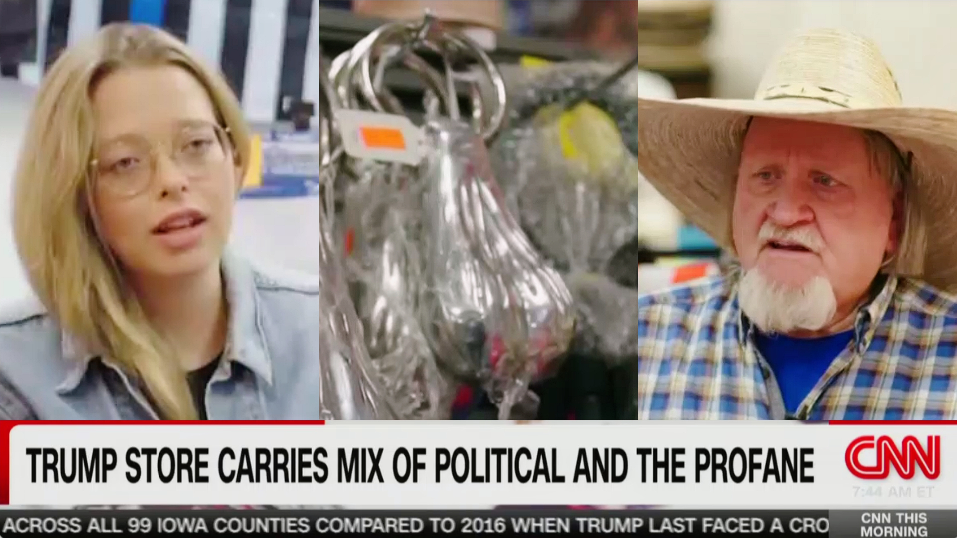 CNN's Elle Reeve Stunned By Testicular Swag In Trump Store