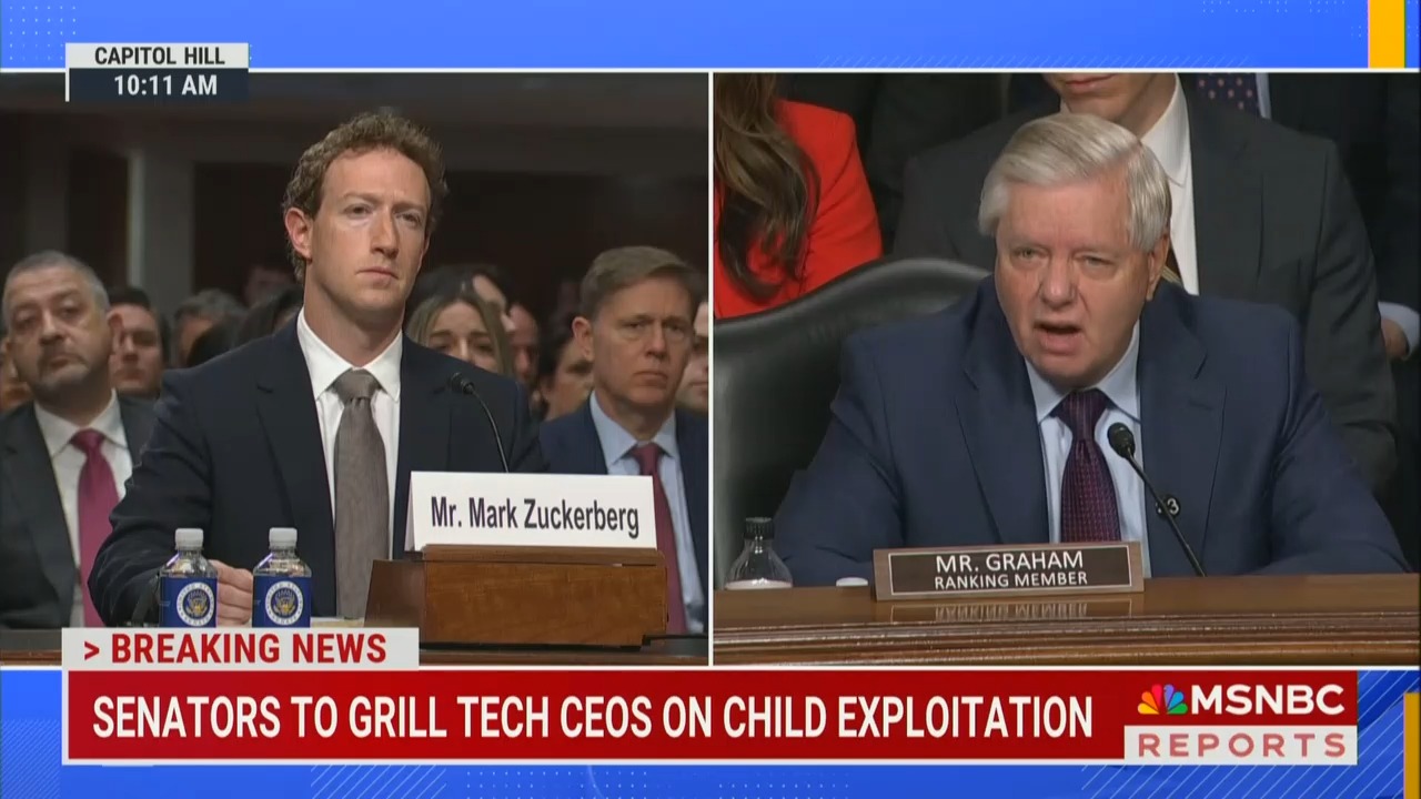 Lindsey Graham Assails Mark Zuckerberg at Senate Hearing